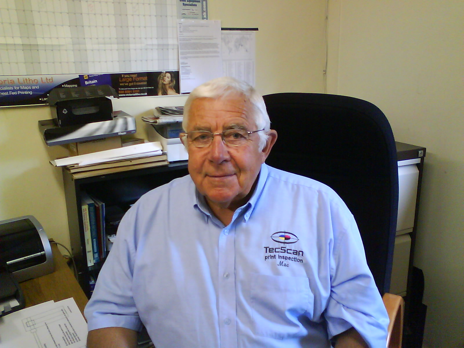 Mac Lear, designer first colour inspection system in Europe, passed ...